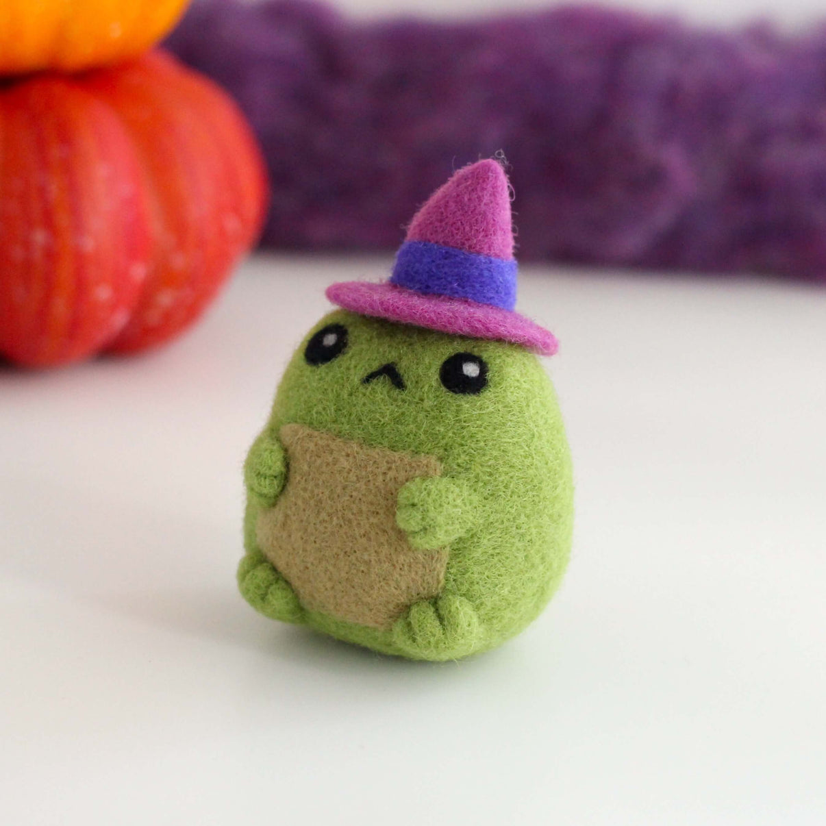Needle Felted Toad Witch – Wild Whimsy Woolies