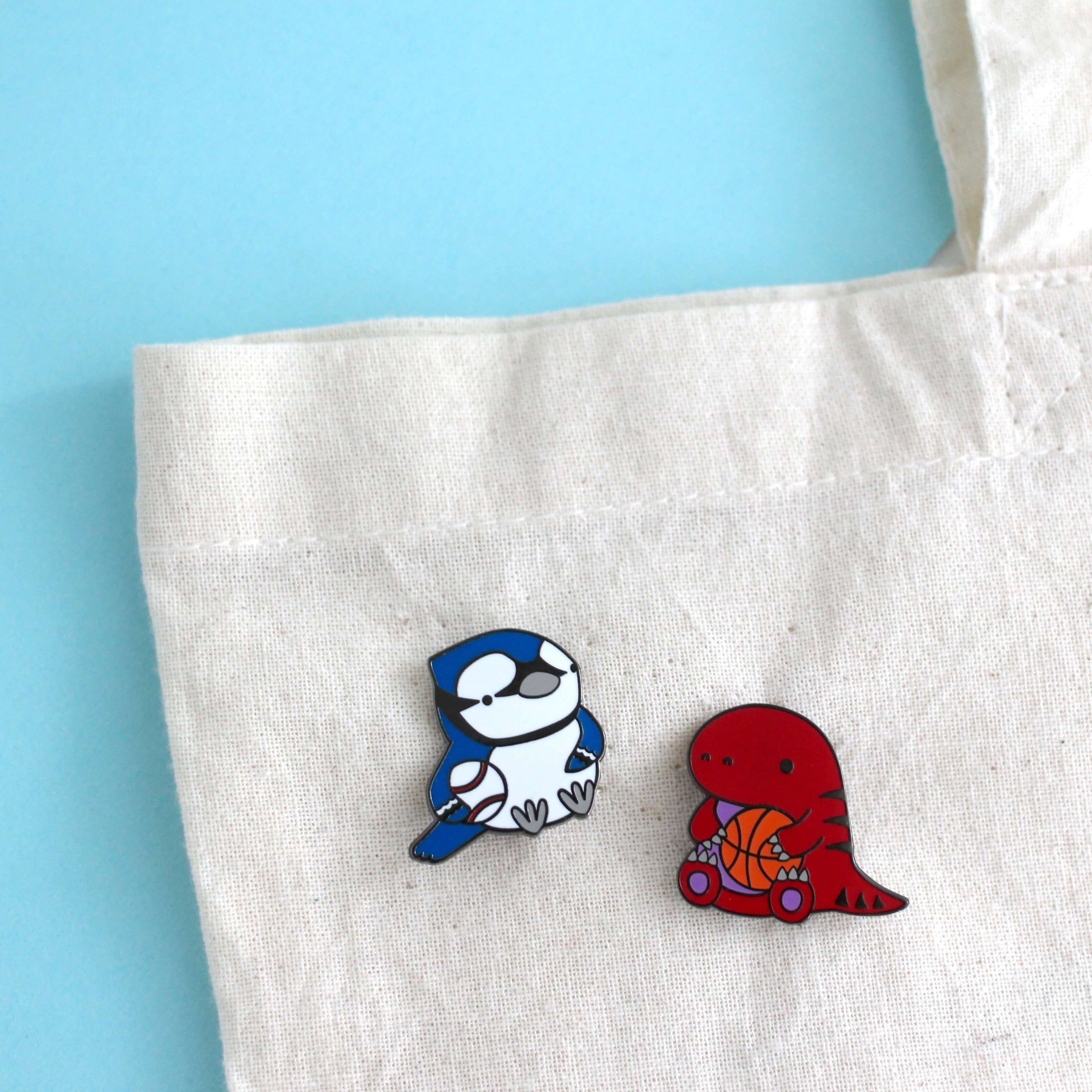 Wild Whimsy Woolies - Blue Jay Enamel Pin - Baseball Pin - Bird Gift ...