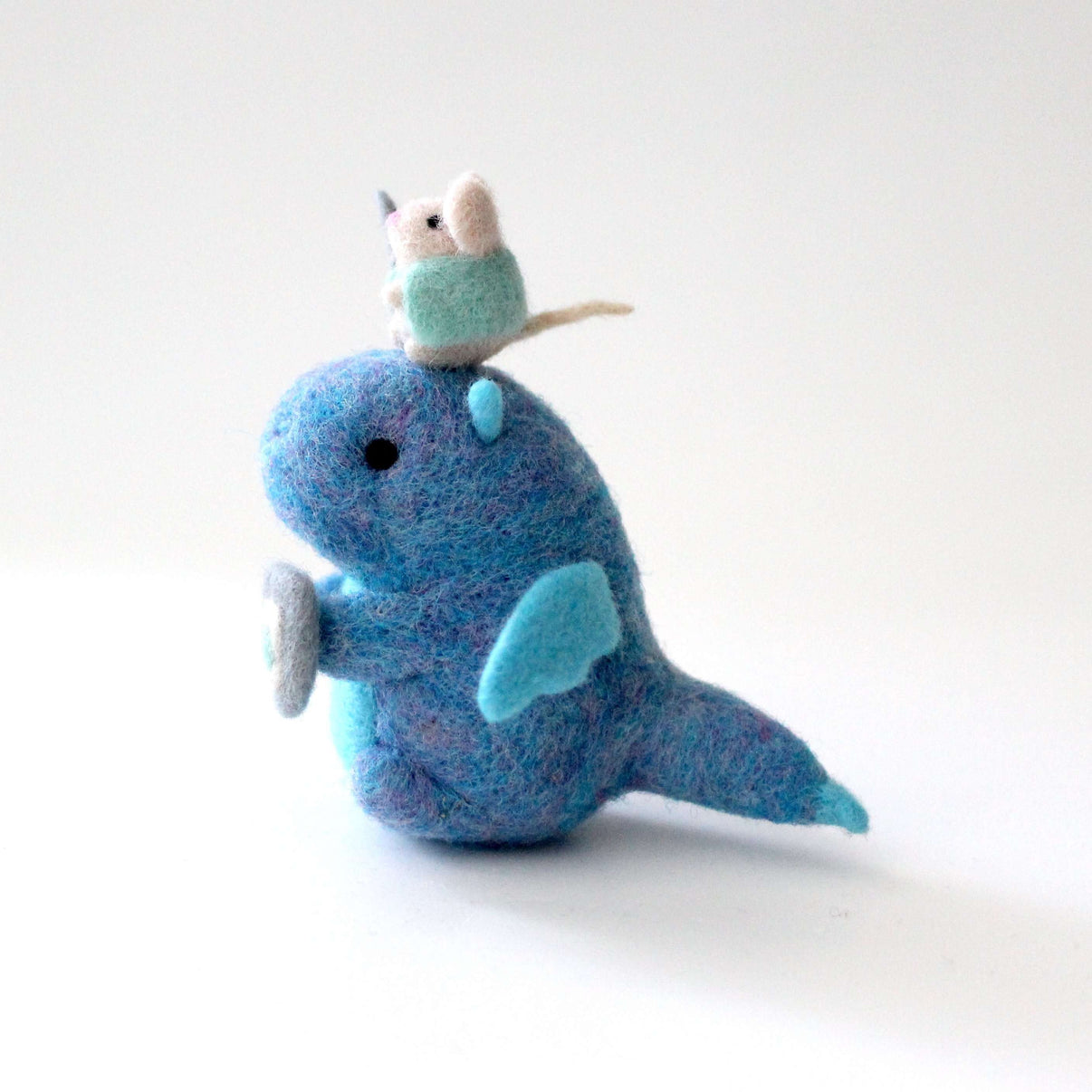 Mouse Knight Riding a Dragon – Wild Whimsy Woolies