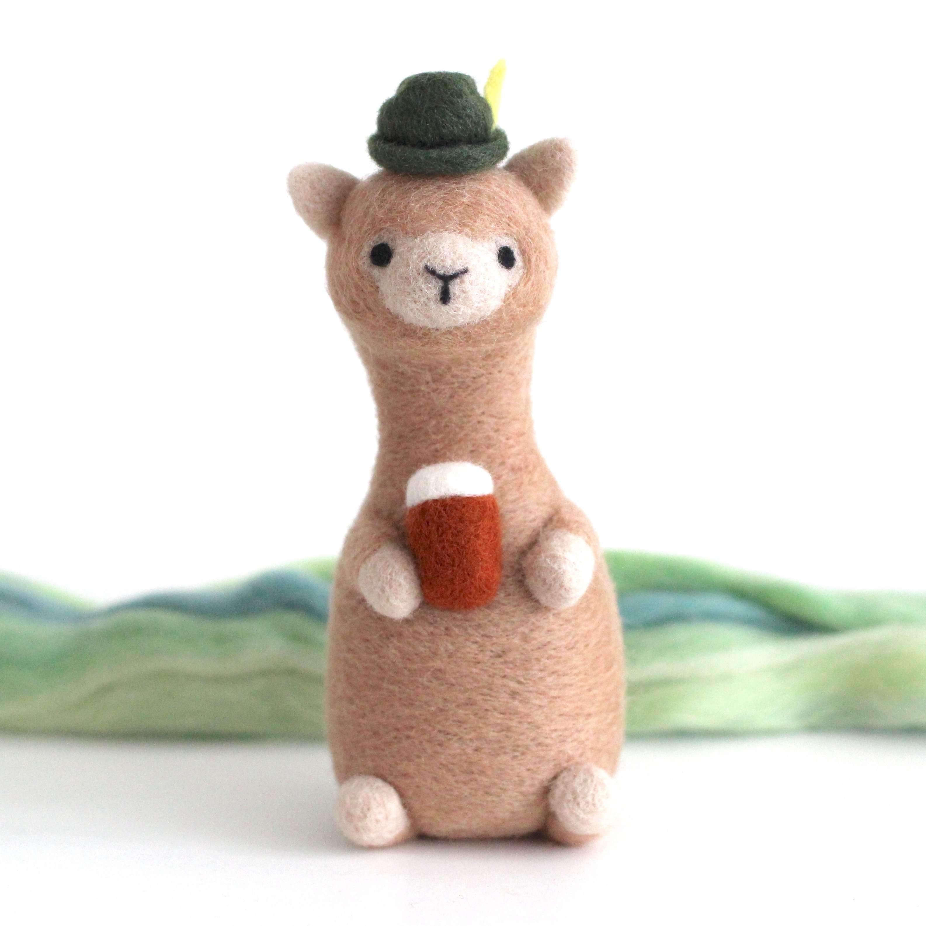 Needle Felted Bavarian Alpaca – Wild Whimsy Woolies