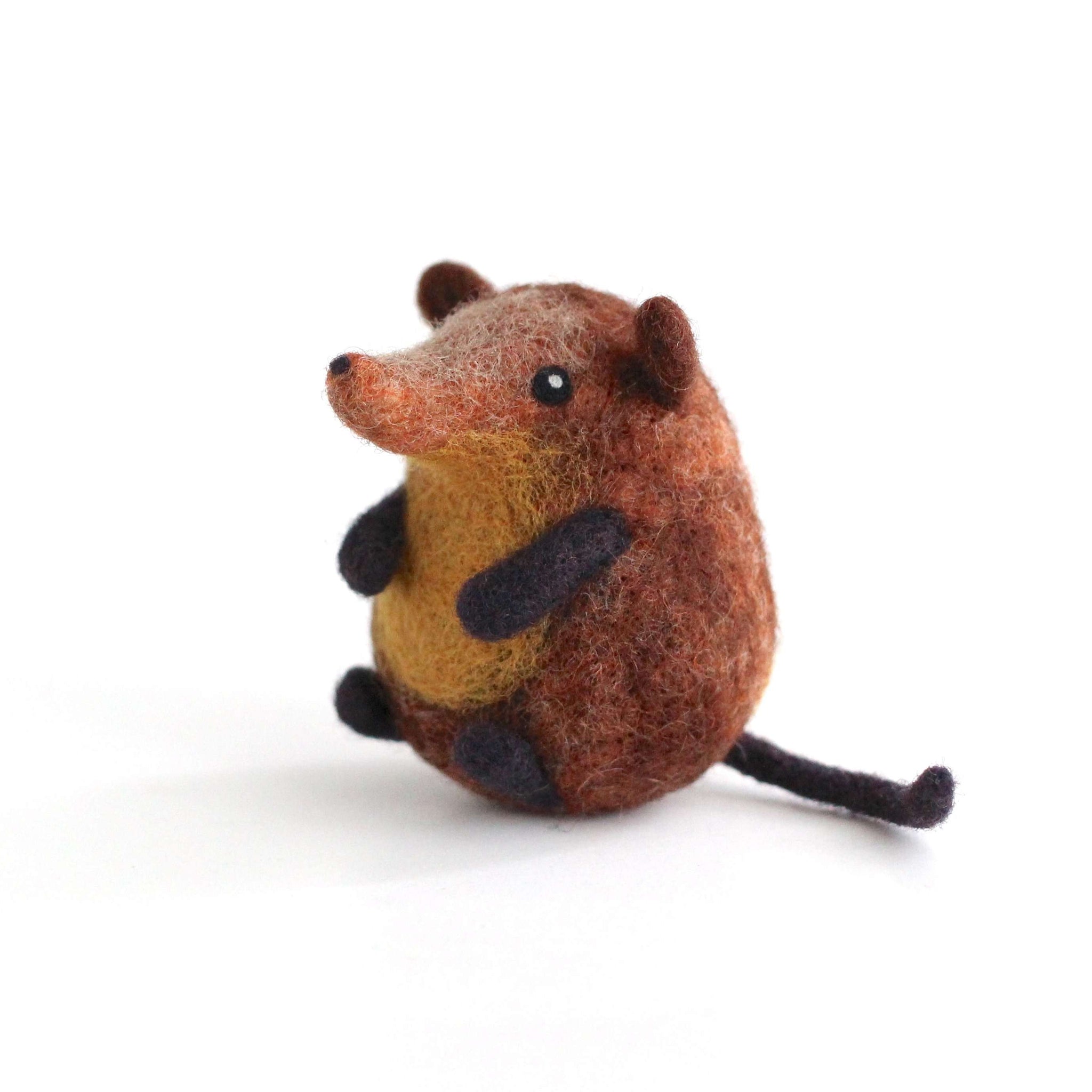 Needle Felted Golden-Rumped Sengi – Wild Whimsy Woolies