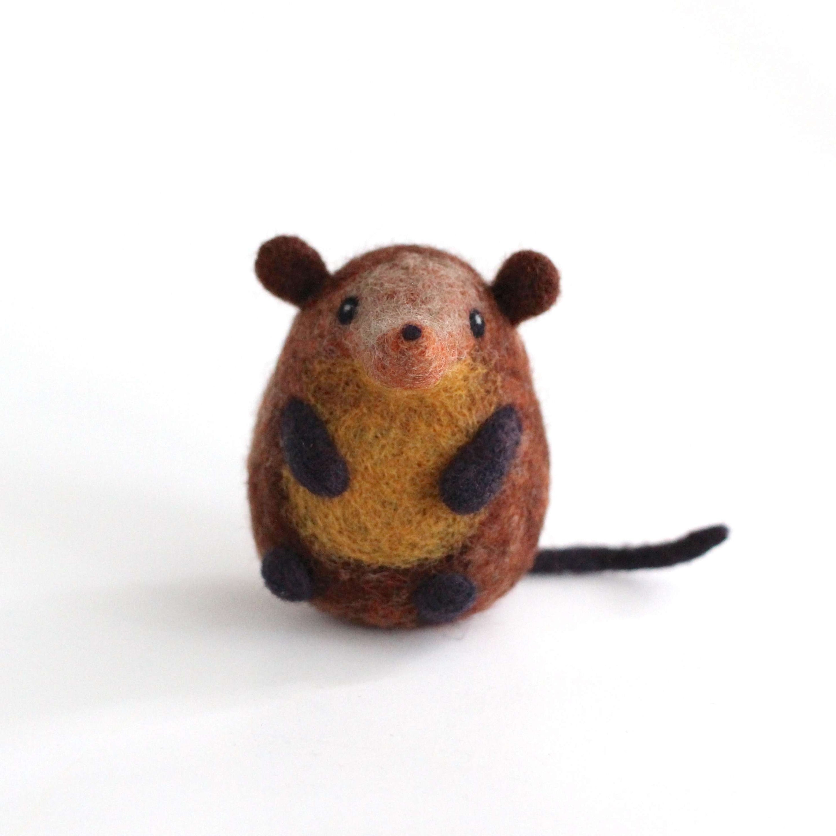 Needle Felted Golden-Rumped Sengi – Wild Whimsy Woolies