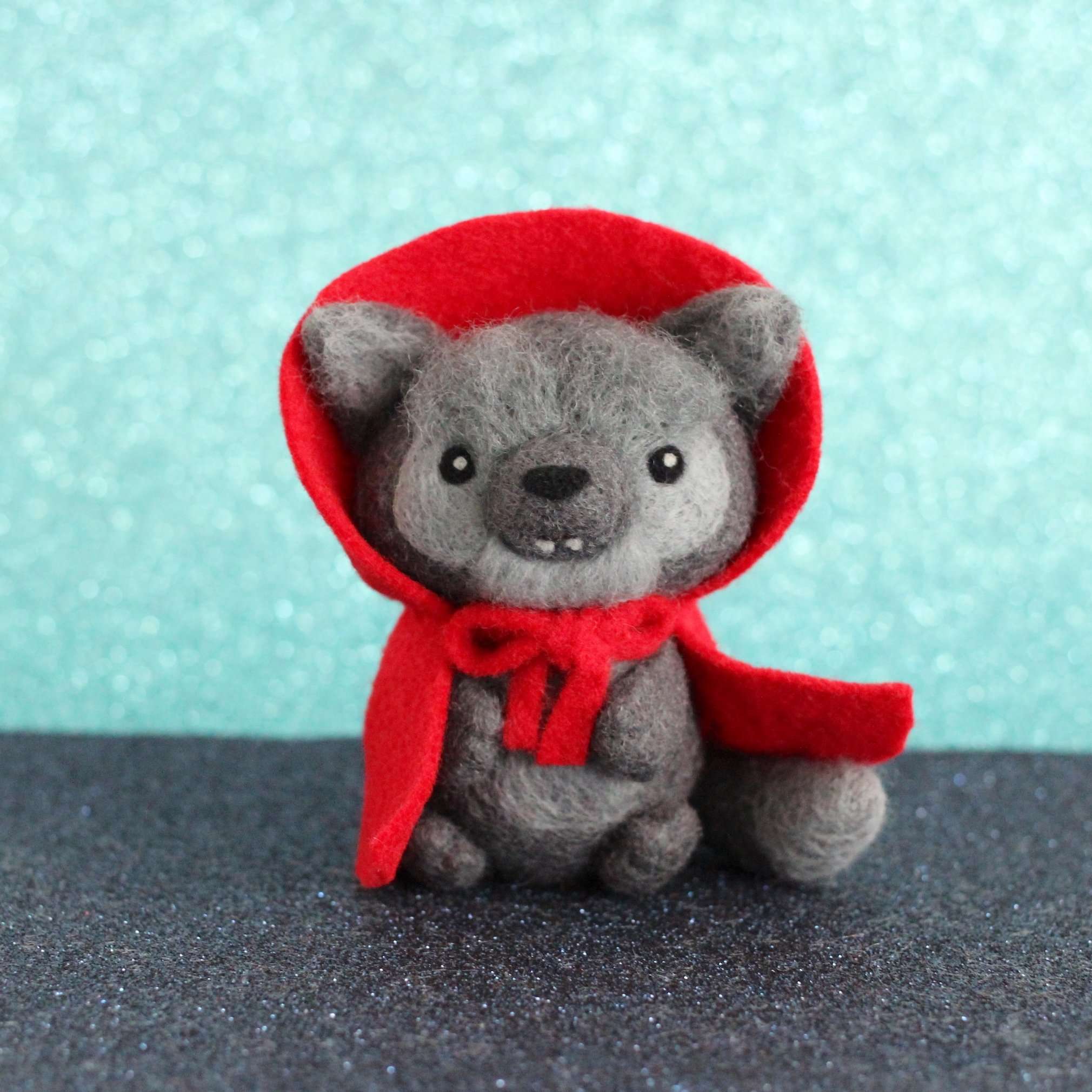 Needle Felted Little Red Riding Hood Werewolf – Wild Whimsy Woolies