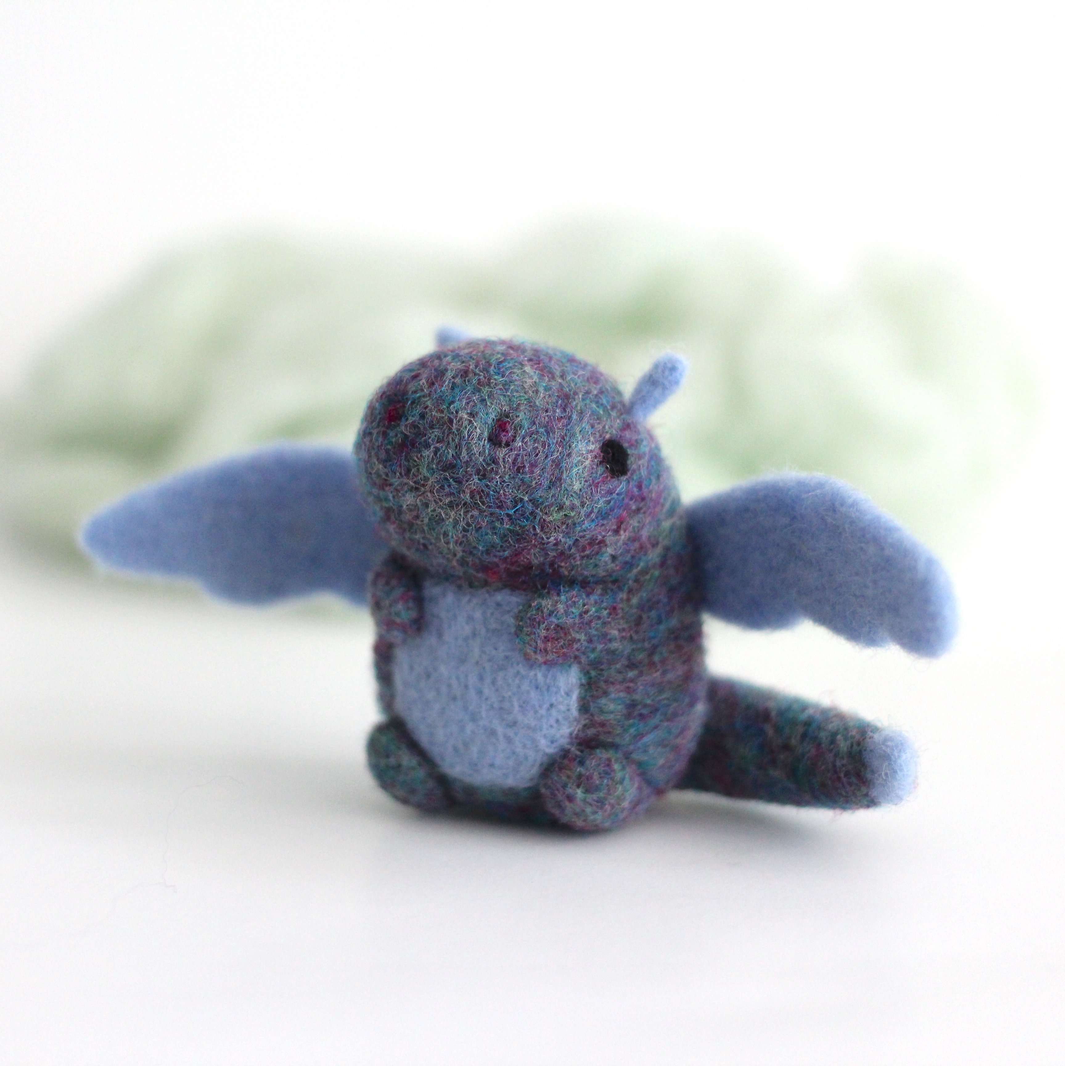 Needle Felted Mini Dragon – Wild Whimsy Woolies
