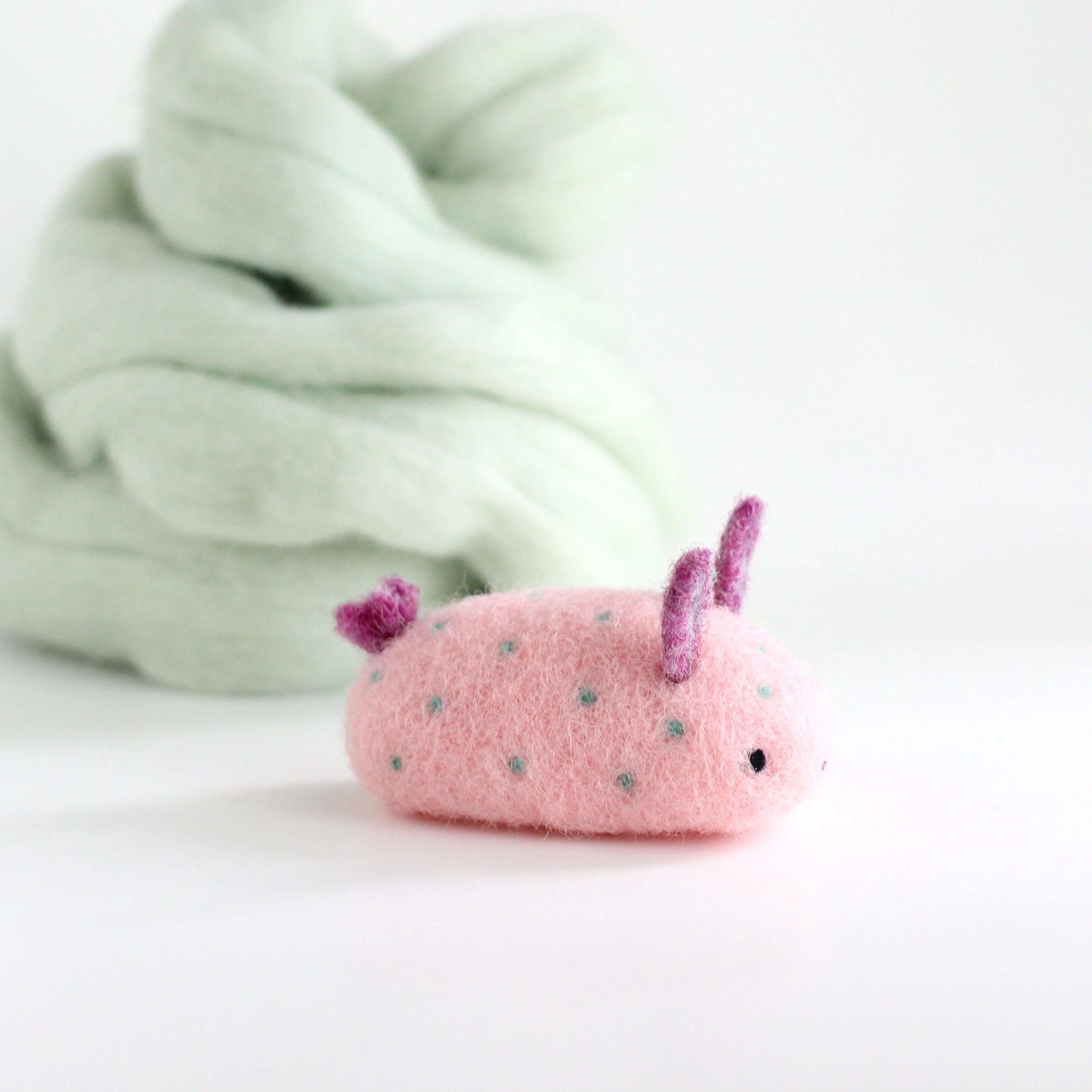Needle Felted Sea Bunny (Bubblegum) – Wild Whimsy Woolies