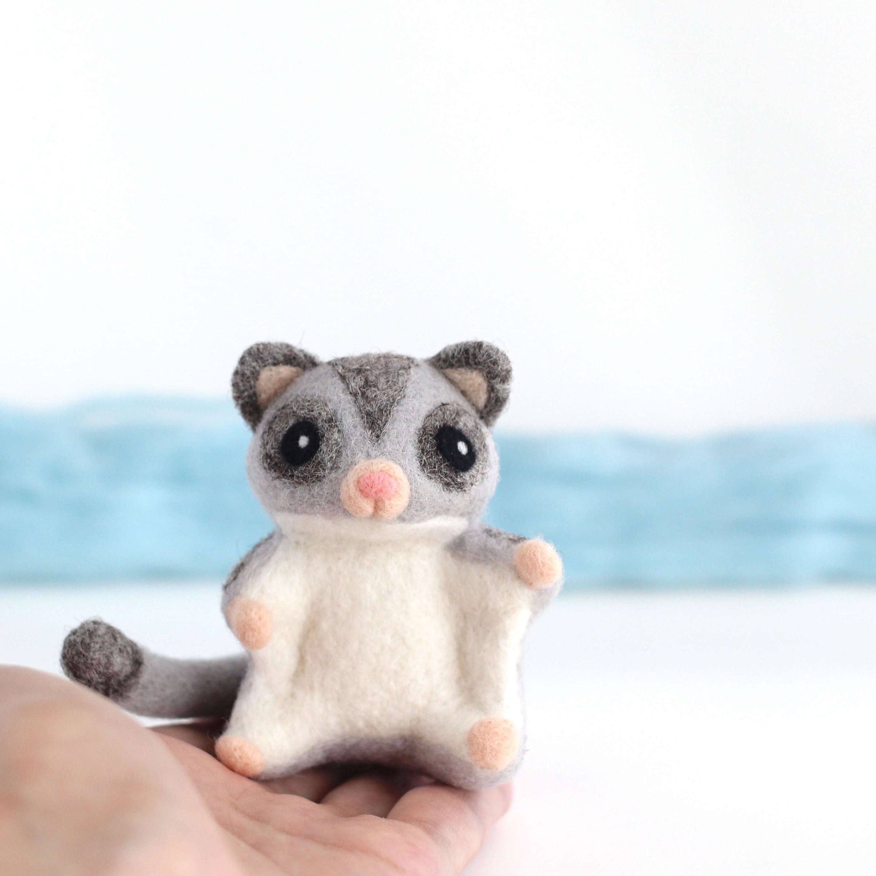 Needle Felted Sugar Glider – Wild Whimsy Woolies
