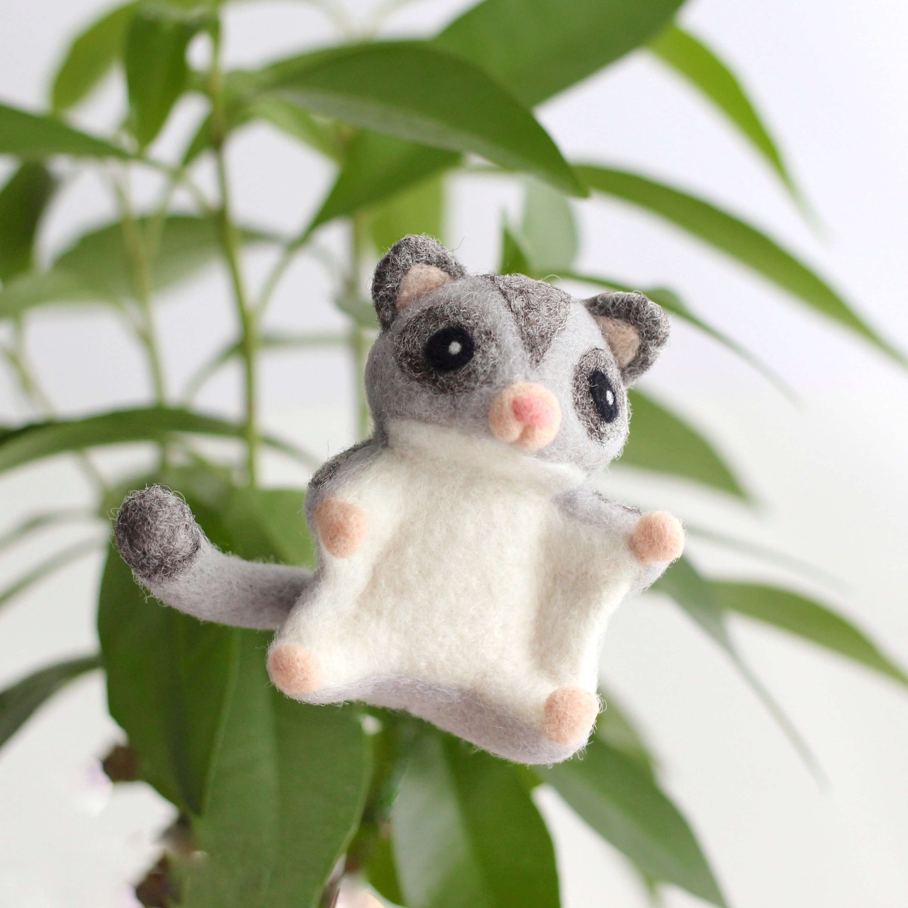 Needle Felted Sugar Glider – Wild Whimsy Woolies