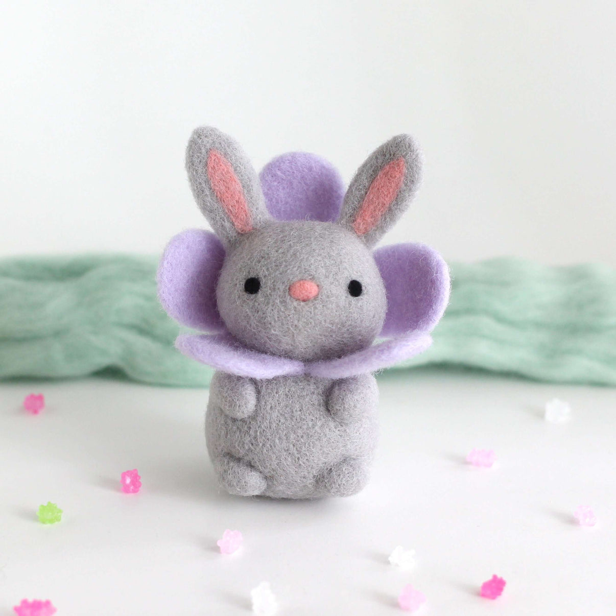 Needle Felted Violet Bunny – Wild Whimsy Woolies