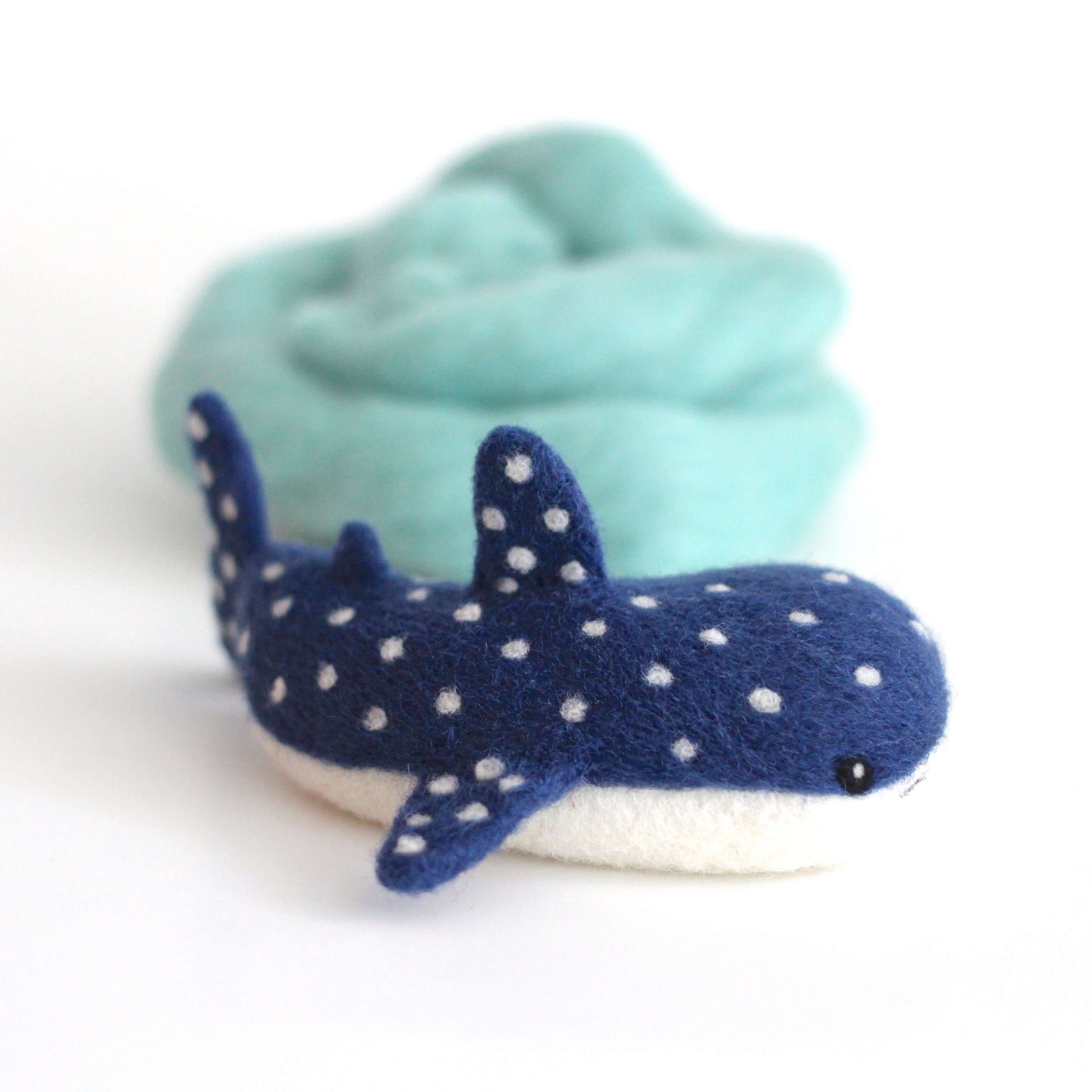 Needle Felted Whale Shark – Wild Whimsy Woolies