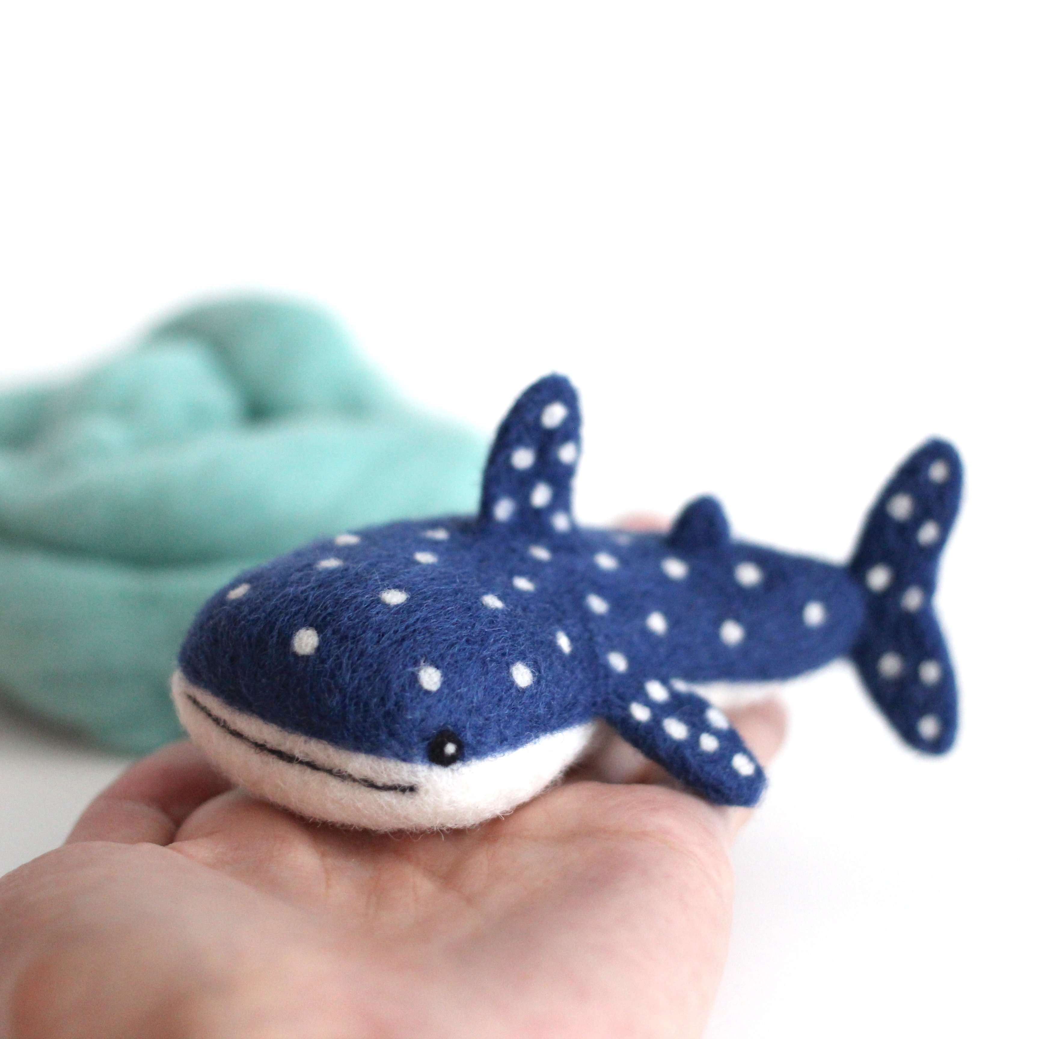 Needle Felted Whale Shark – Wild Whimsy Woolies