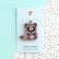 Wild Whimsy Woolies - Tanuki Wooden Keychain - Japanese Raccoon Dog