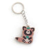 Wild Whimsy Woolies - Tanuki Wooden Keychain - Japanese Raccoon Dog